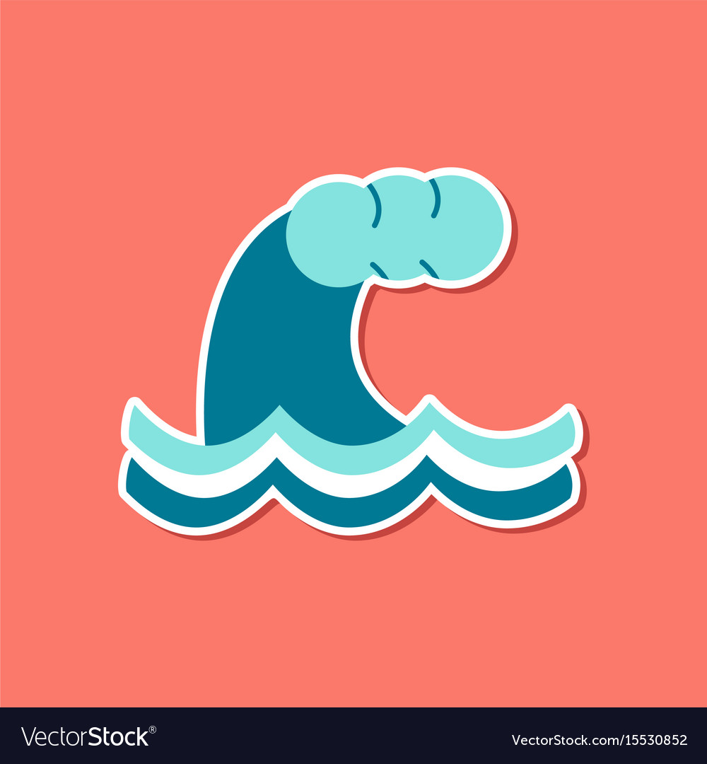 Paper Sticker On Stylish Background Of Nature Vector Image