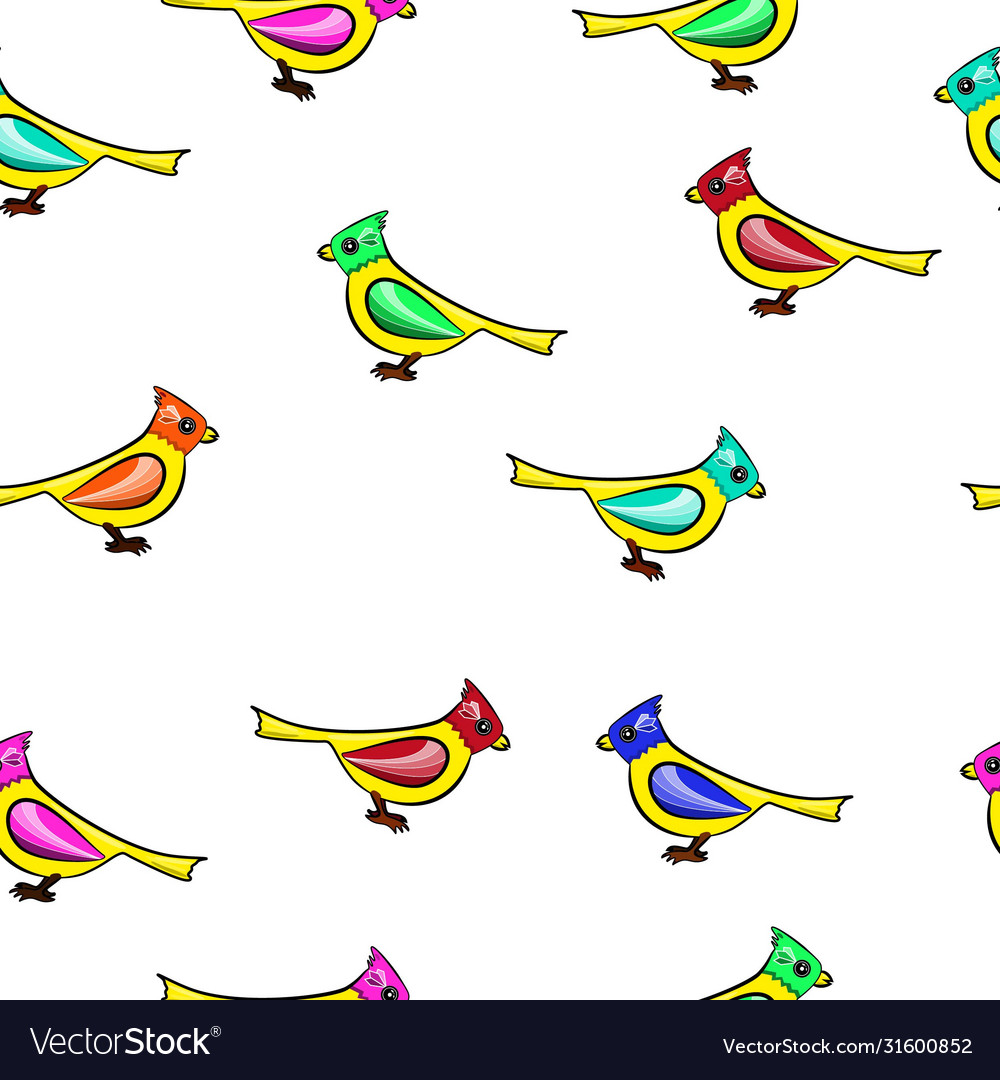 Pattern with birds Royalty Free Vector Image - VectorStock