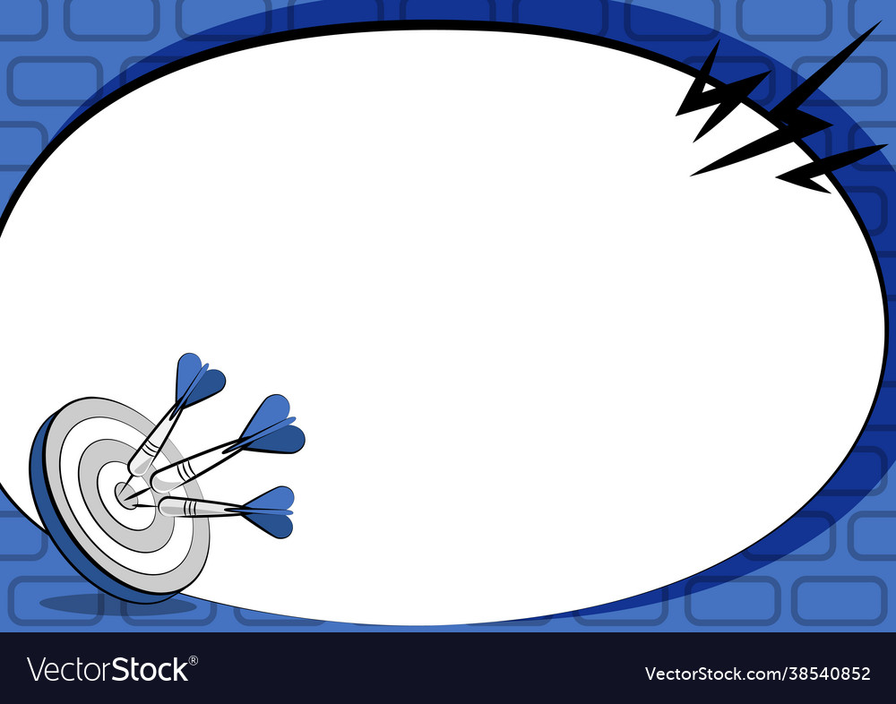 Presenting message hitting target concept Vector Image