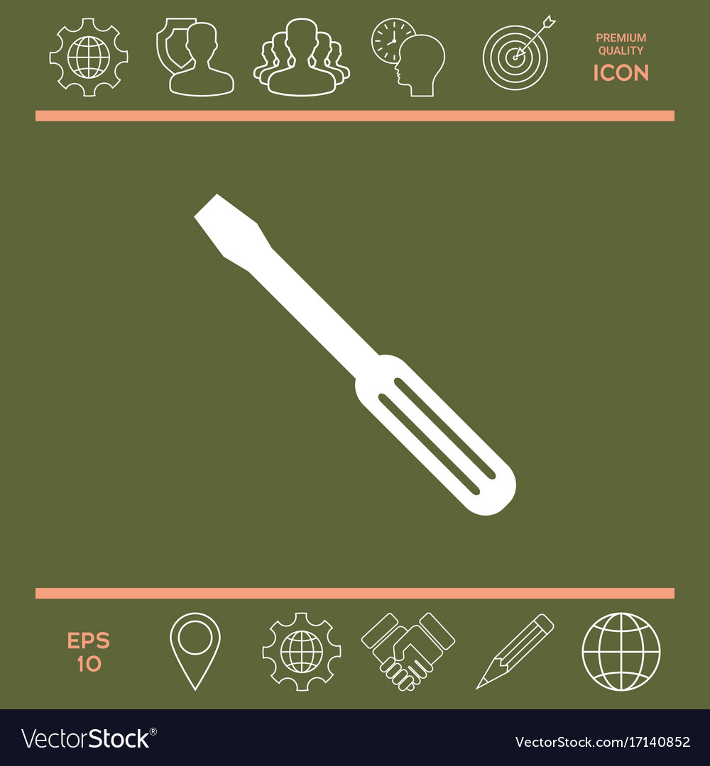 Screwdriver icon Royalty Free Vector Image - VectorStock