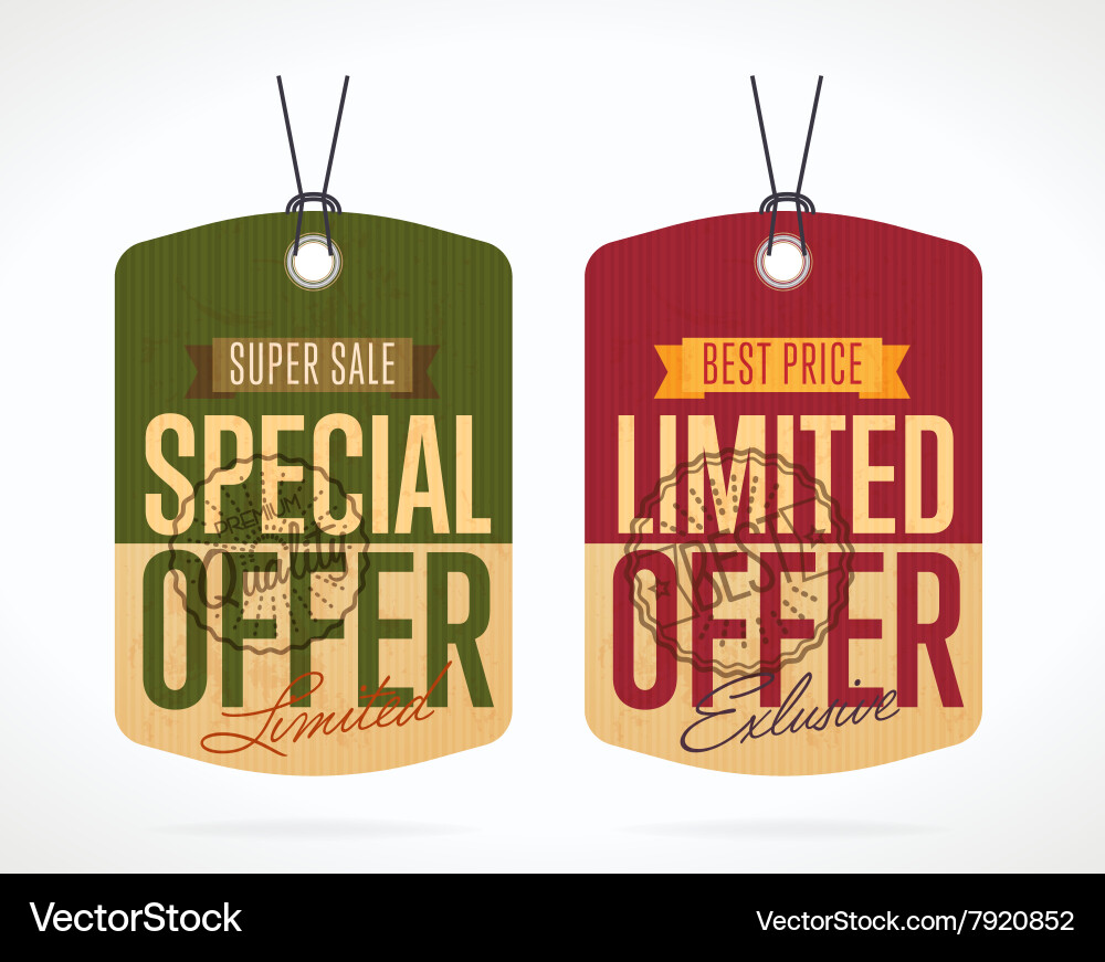 Special and limited offer sticker isolated Vector Image