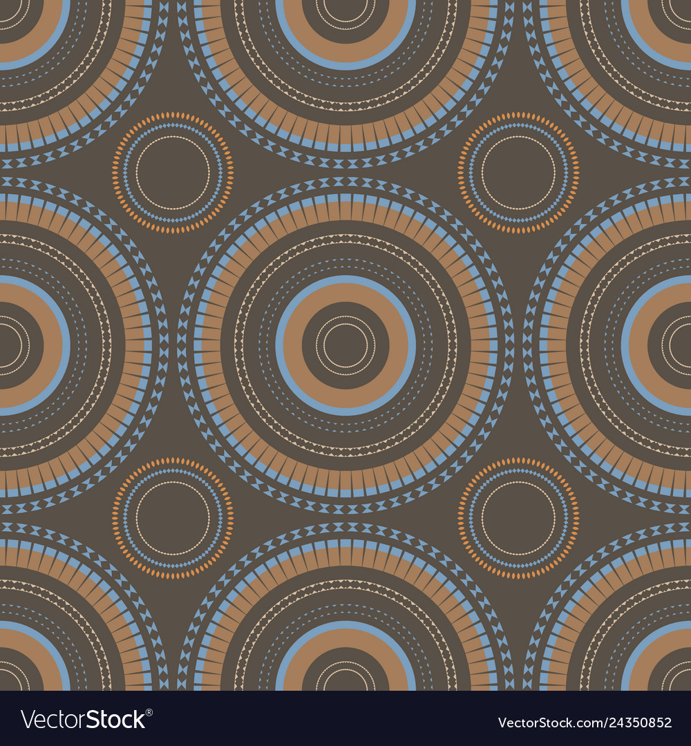 Vibrant circular large scale seamless pattern Vector Image