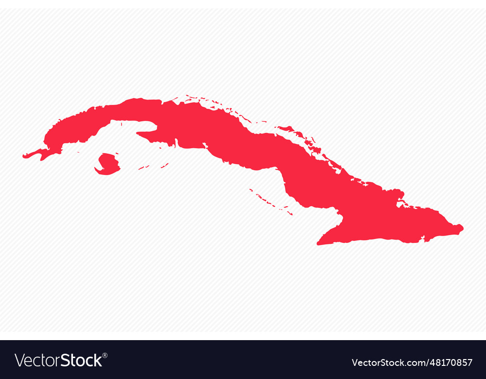 Abstract cuba simple map background Royalty Free Vector
