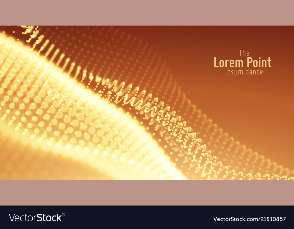 Abstract Particle Wave Points Array Royalty Free Vector