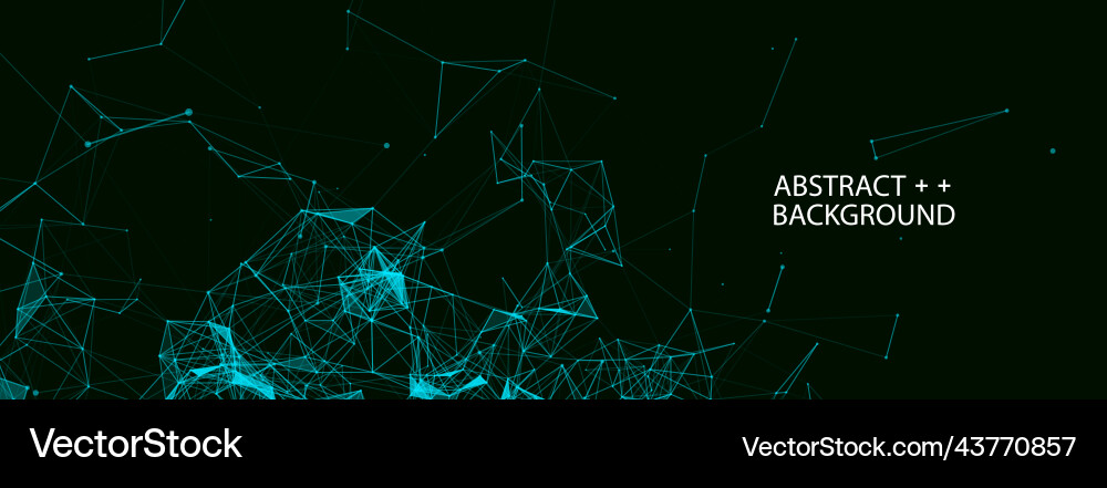 Abstract polygonal science background Royalty Free Vector