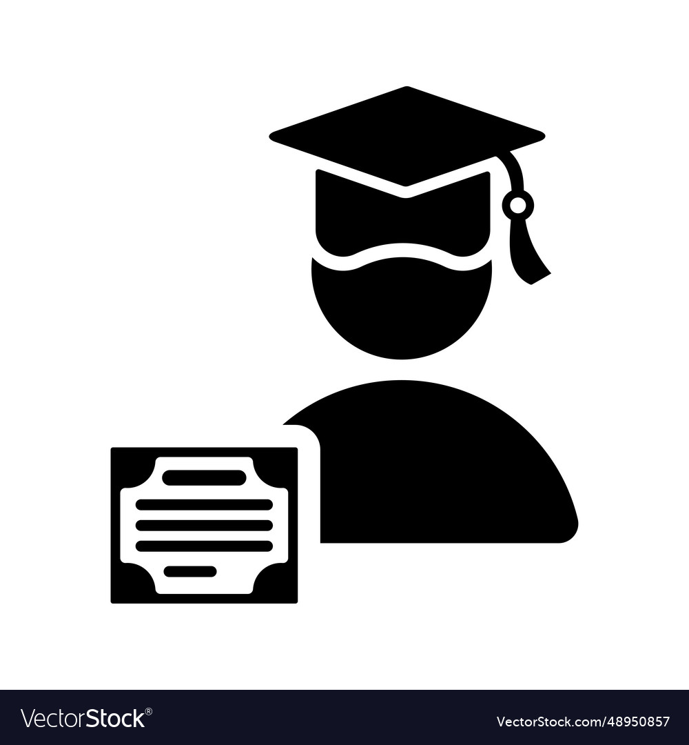 Education eligibility fresher icon Royalty Free Vector Image