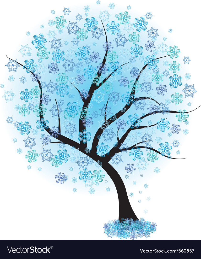 Frozen winter Royalty Free Vector Image - VectorStock