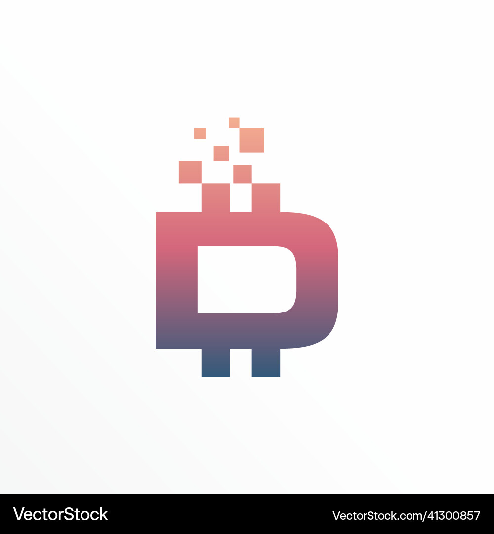 Letter d free logo stock dollar abstract Vector Image