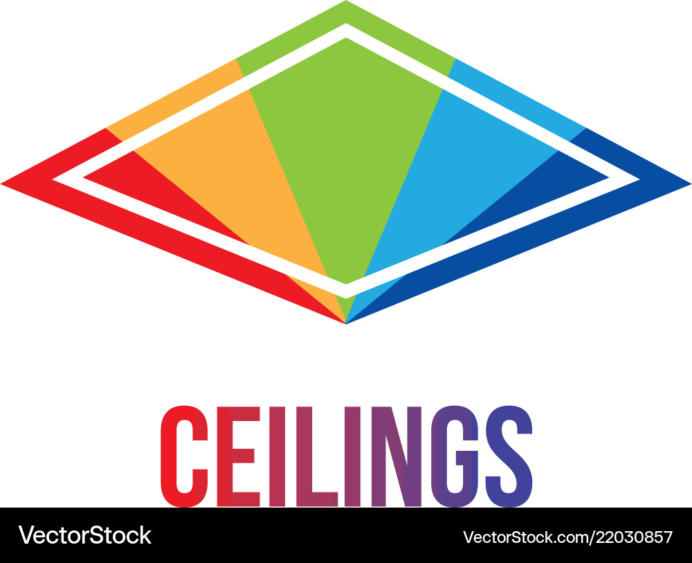Logo of ceilings floors Royalty Free Vector Image