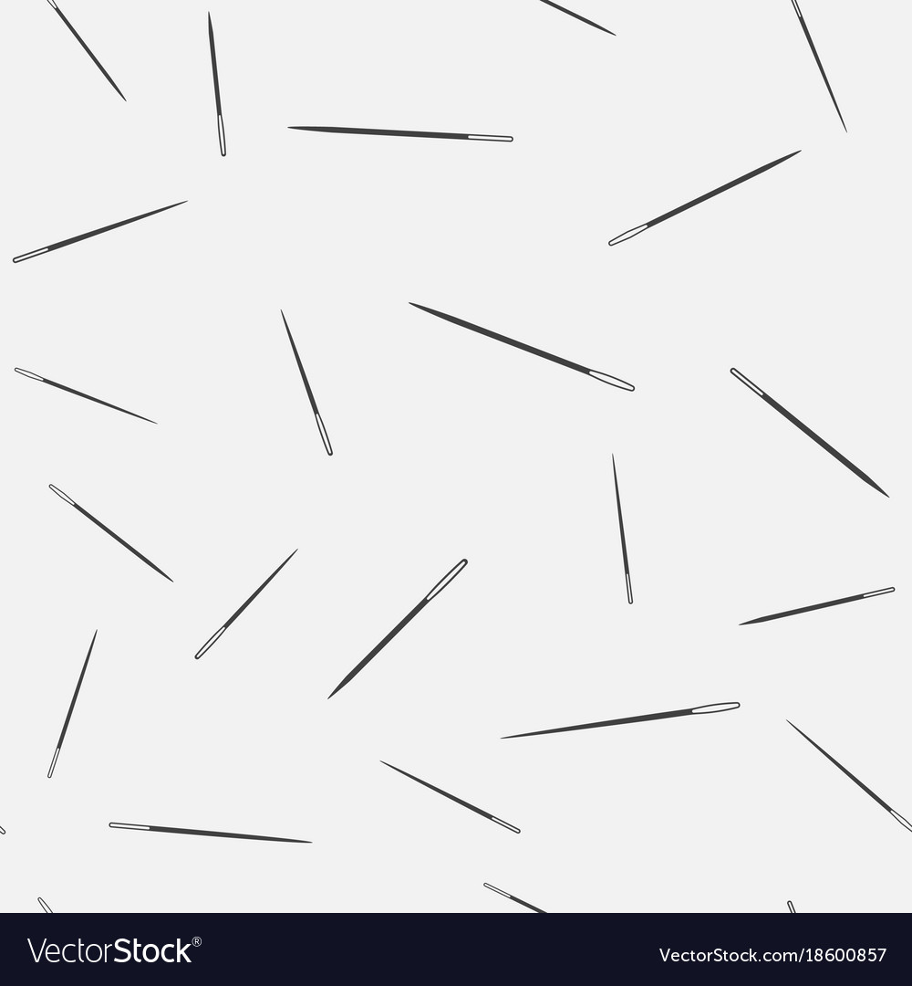 Needle simple seamless pattern Royalty Free Vector Image