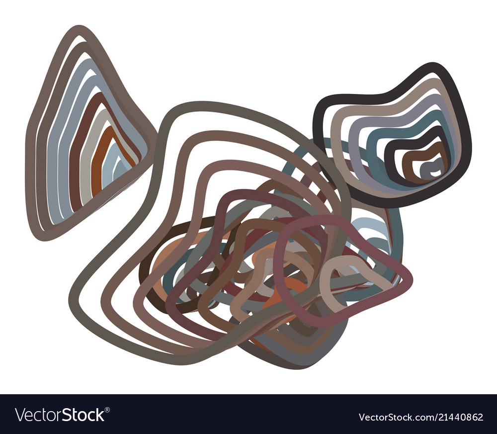 Abstract conceptual geometric path lines pattern Vector Image