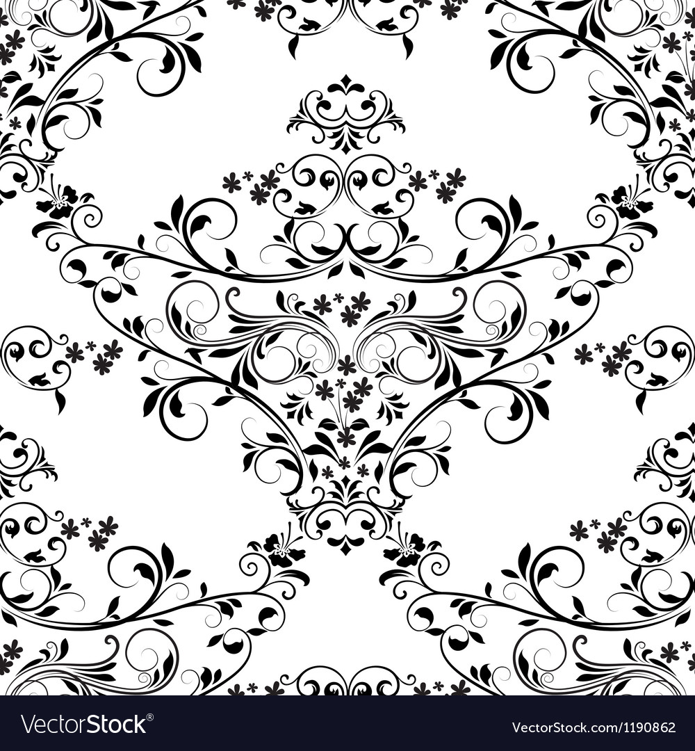 Baroque seamless pattern Royalty Free Vector Image