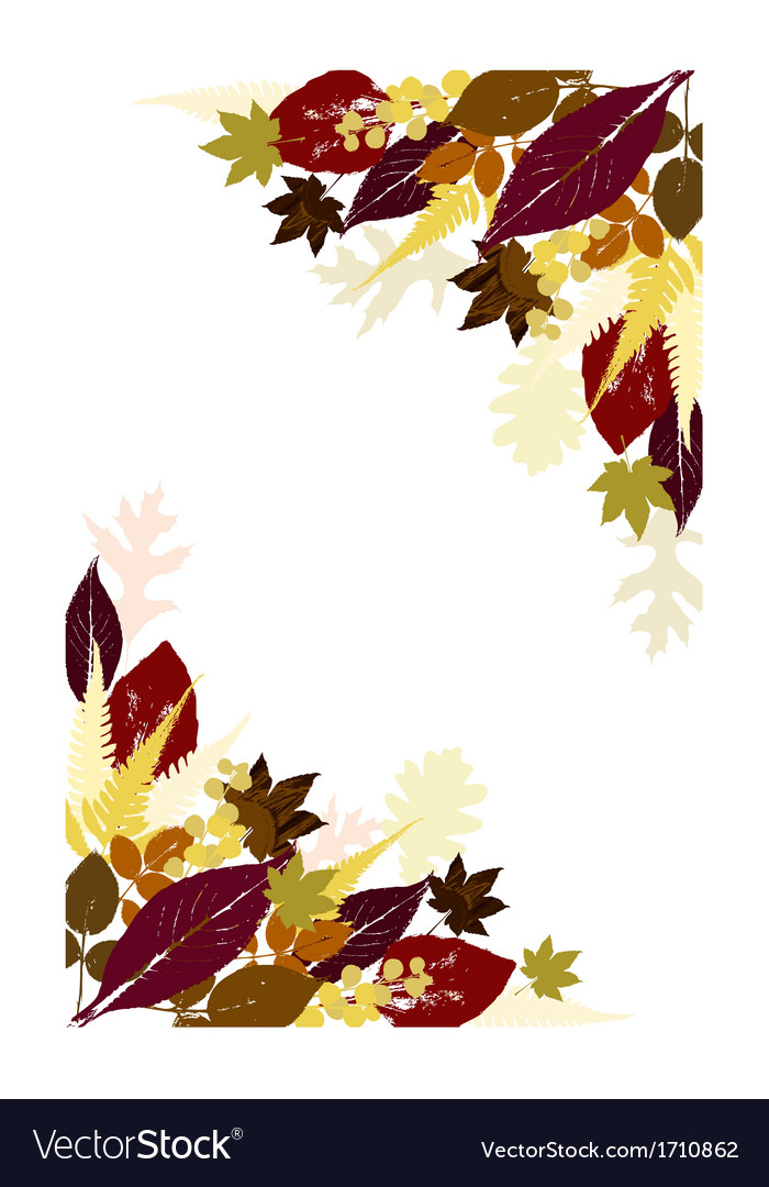 Fall Leaves Royalty Free Vector Image - VectorStock