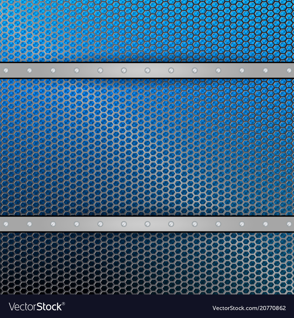 Geometric blue mesh background with stripes Vector Image