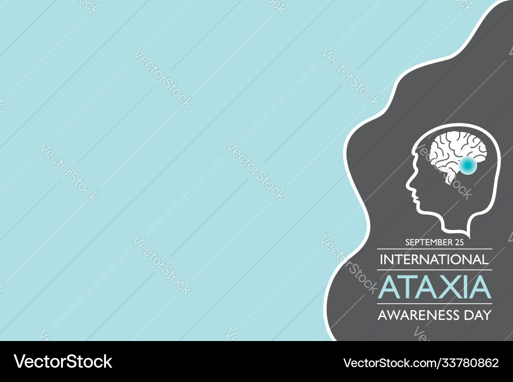 International ataxia awareness day observed Vector Image