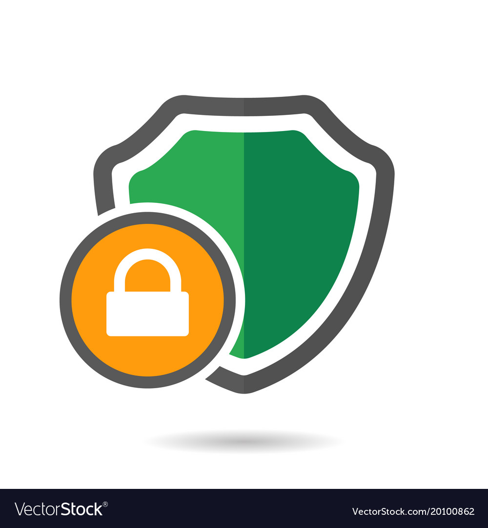 Lock shield icon Royalty Free Vector Image - VectorStock