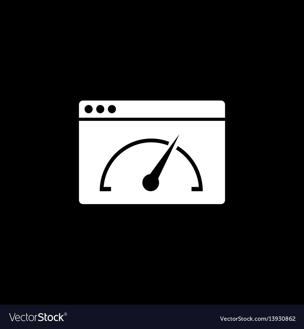 Page speed solid icon Royalty Free Vector Image
