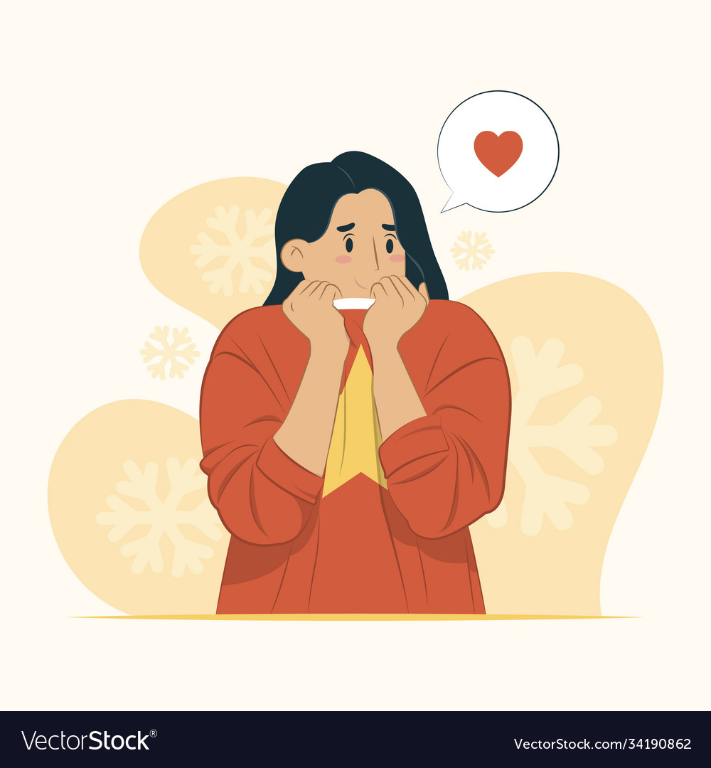 Shy concept Royalty Free Vector Image - VectorStock