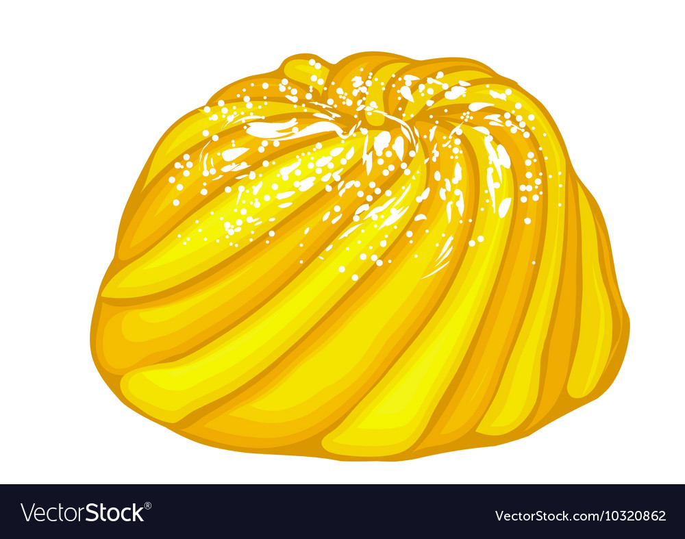 Sponge cake Royalty Free Vector Image - VectorStock