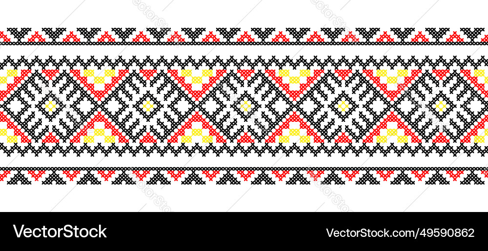 Ukrainian pattern ornament seamless Royalty Free Vector