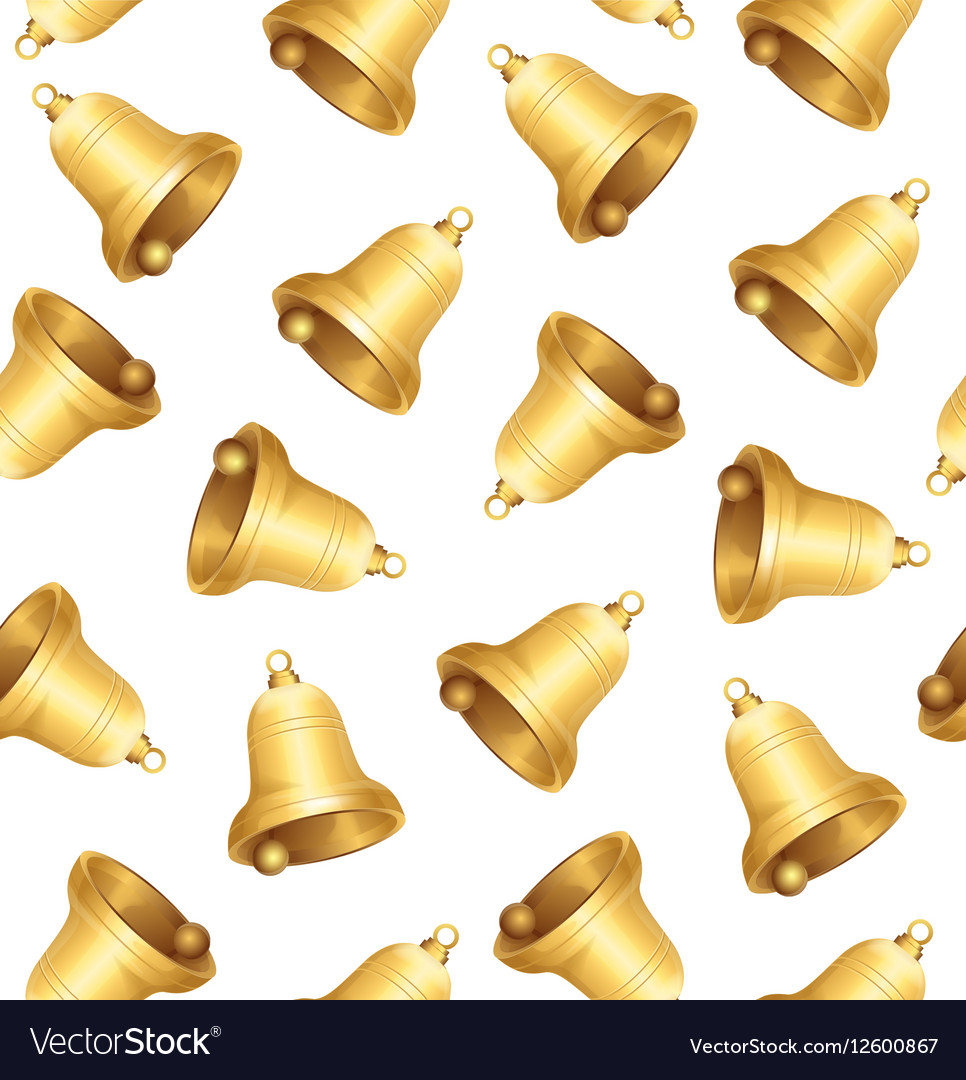 Bells background pattern Royalty Free Vector Image