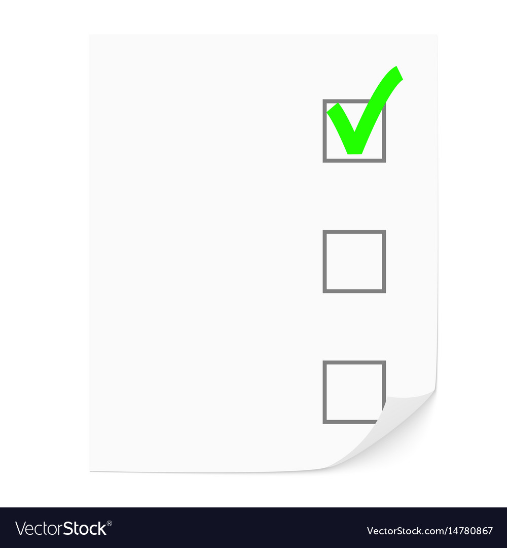 Check list Royalty Free Vector Image - VectorStock