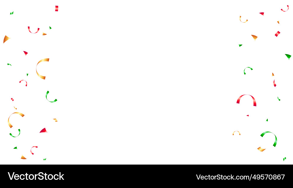 Confetti merry christmas party design celebration Vector Image