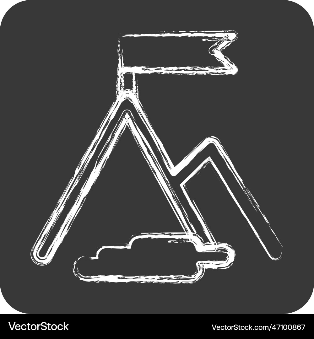 Icon success suitable for startup symbol chalk Vector Image