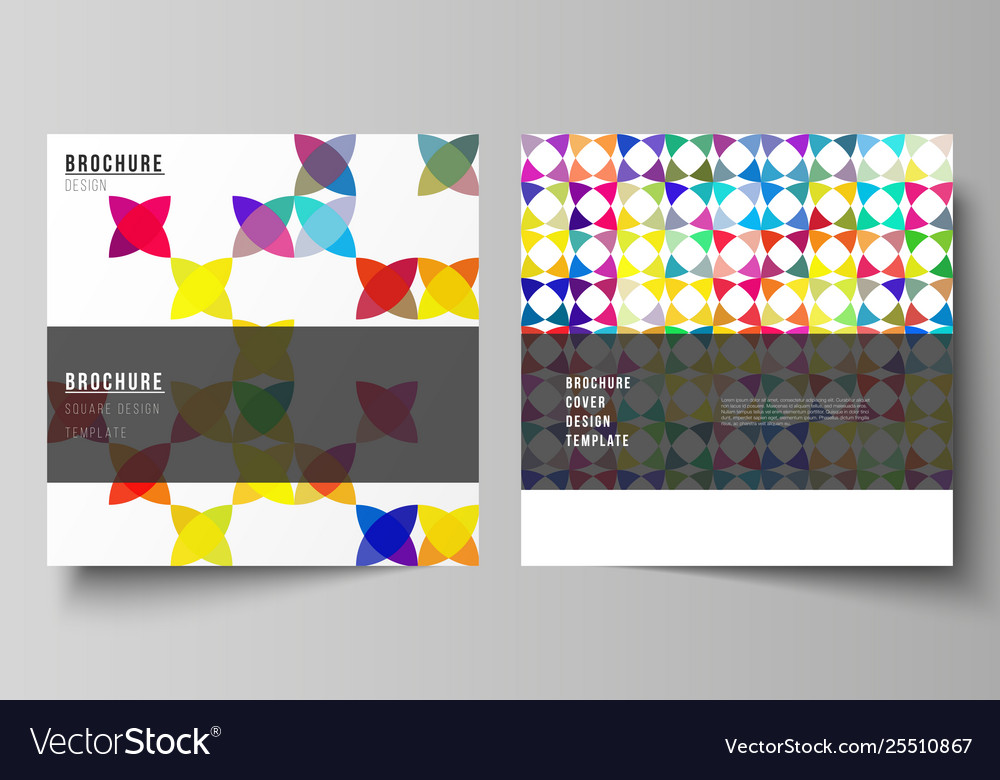 Minimal layout two square format Royalty Free Vector Image