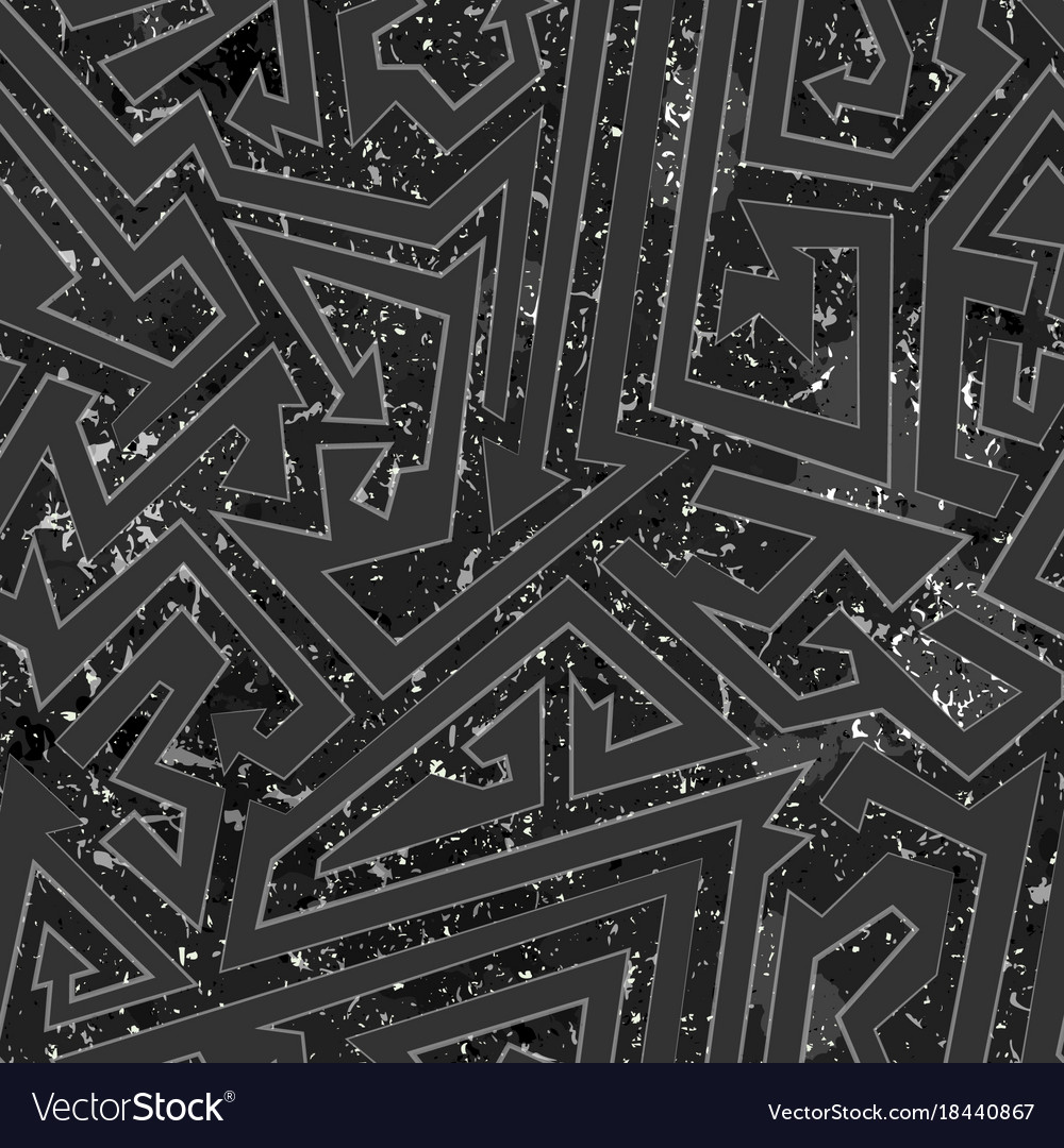 Monochrome arrow seamless pattern Royalty Free Vector Image