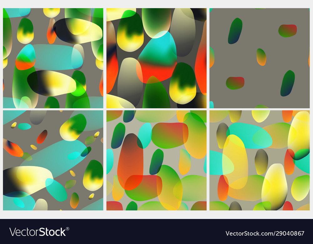 Seamless pattern set backgrounds Royalty Free Vector Image