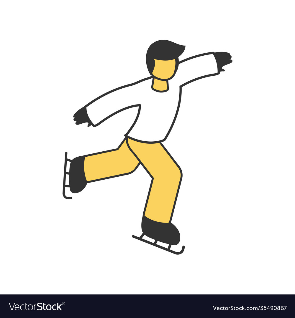 Skating competition Royalty Free Vector Image - VectorStock