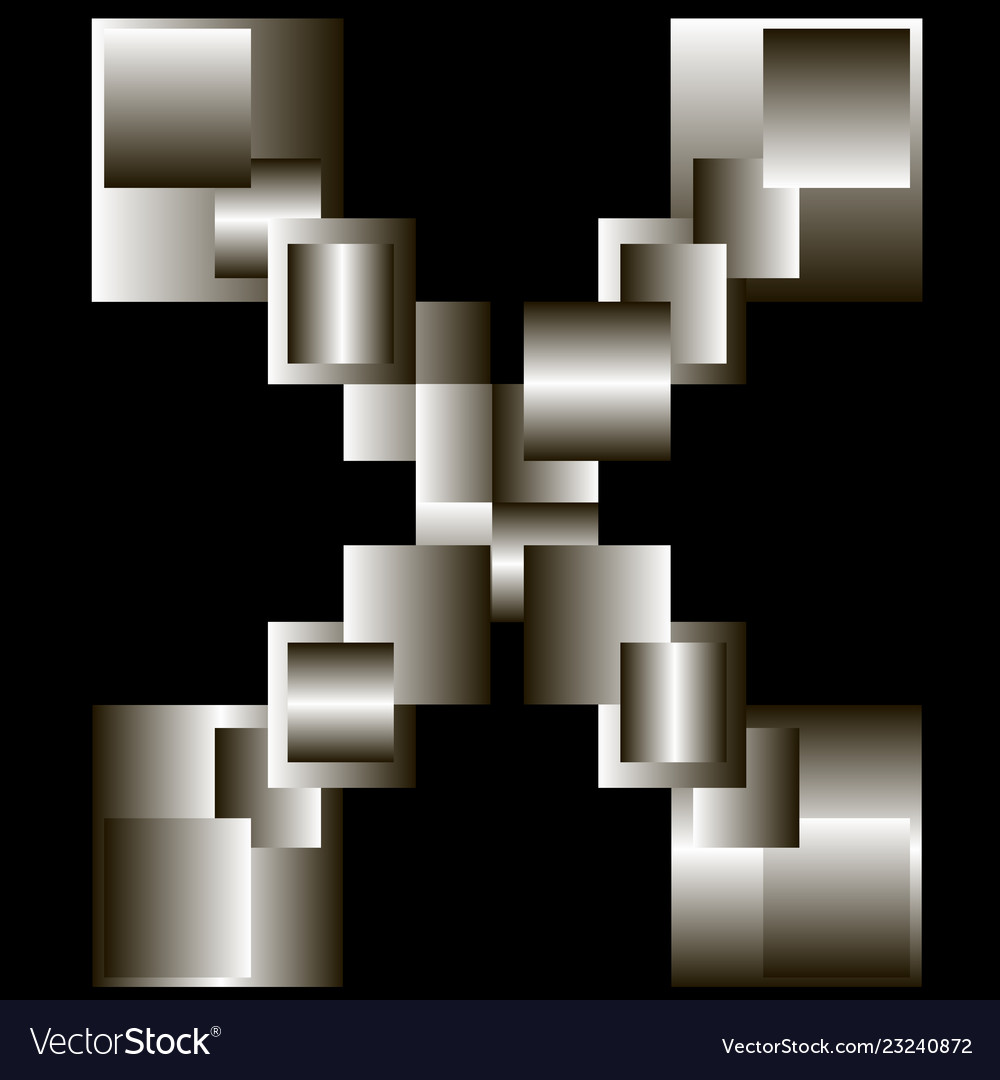 Abstraction from gradient squares Royalty Free Vector Image