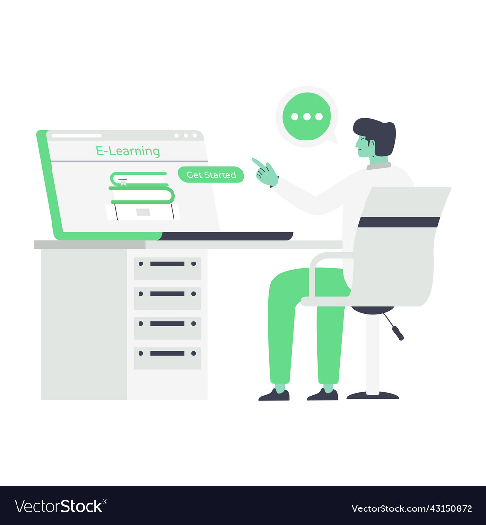 E-learning Royalty Free Vector Image - VectorStock