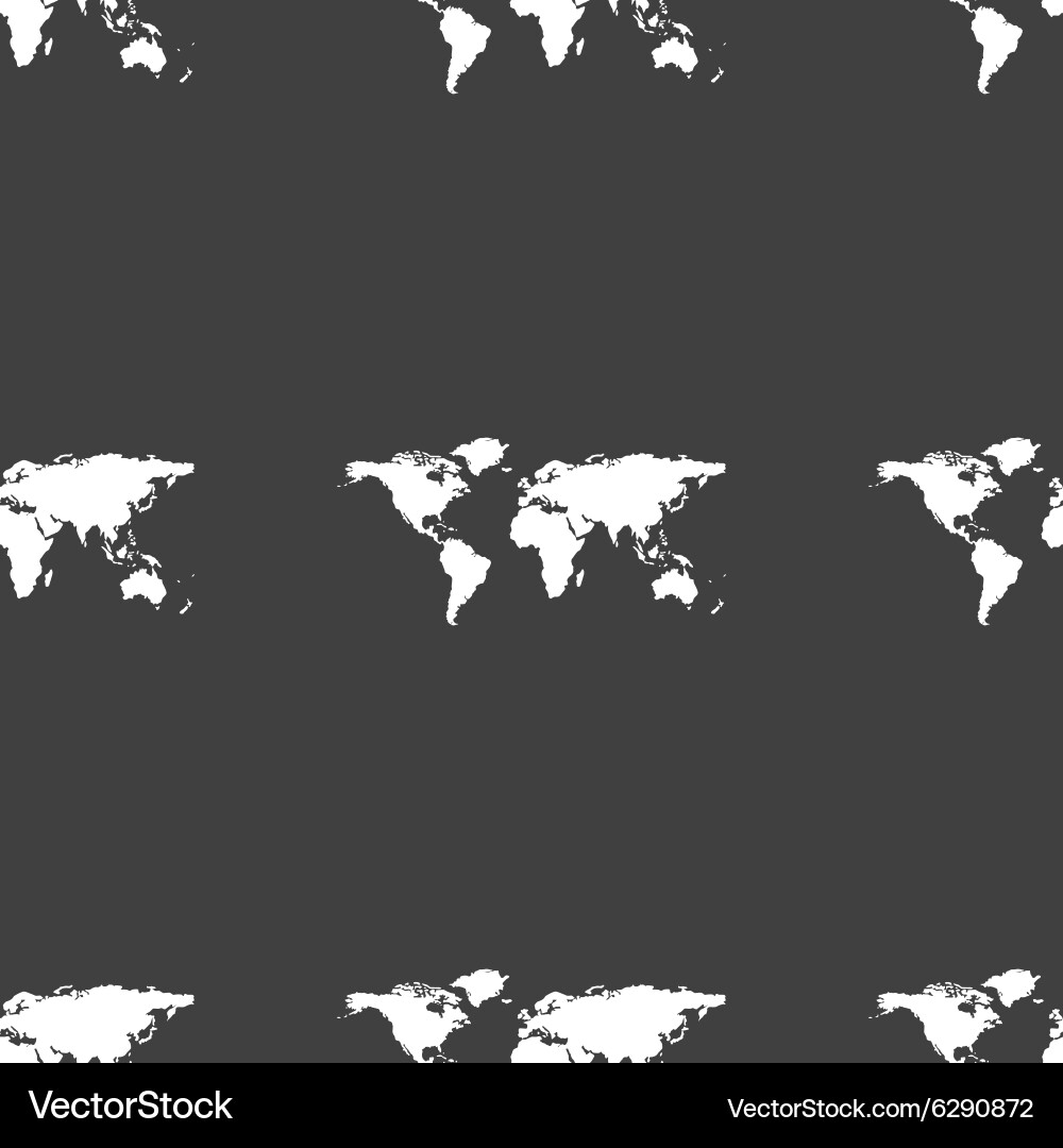 Globe sign icon world map geography symbol Vector Image