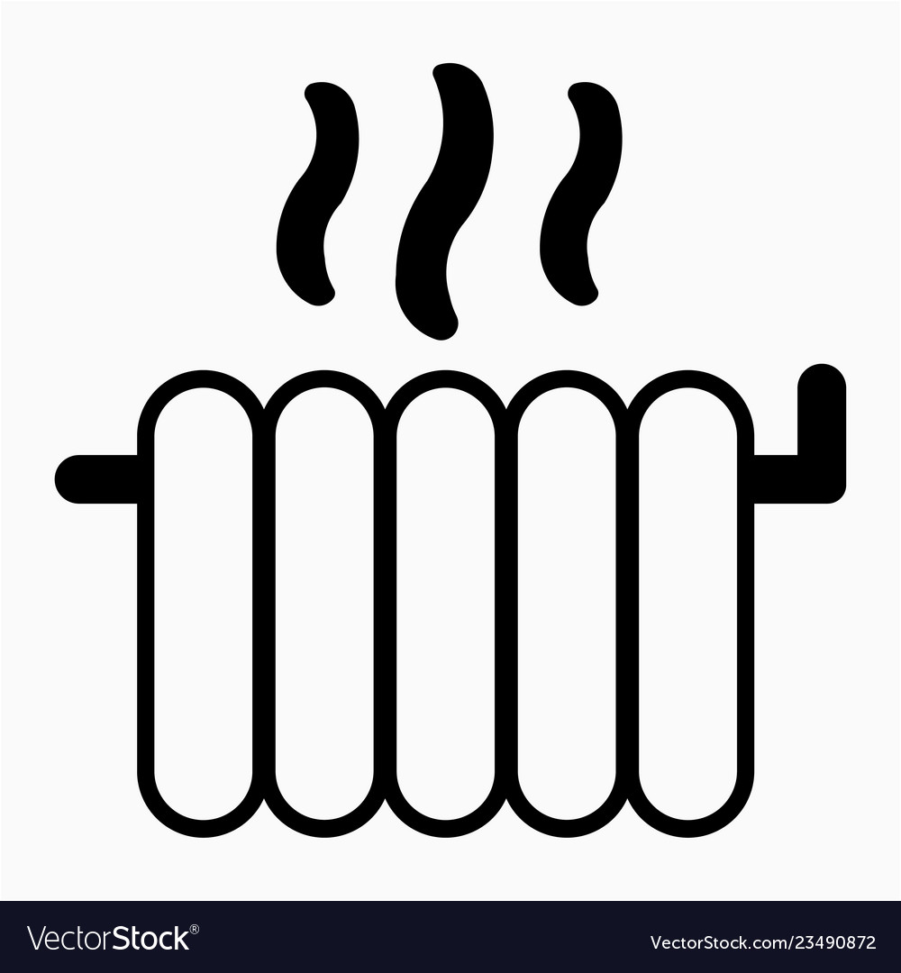 Heating icon Royalty Free Vector Image - VectorStock