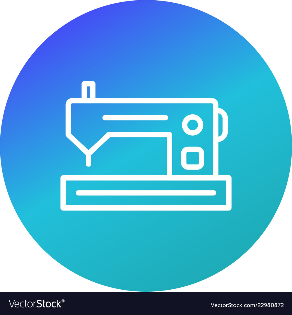 Sewing Machine Icon Royalty Free Vector Image Vectorstock