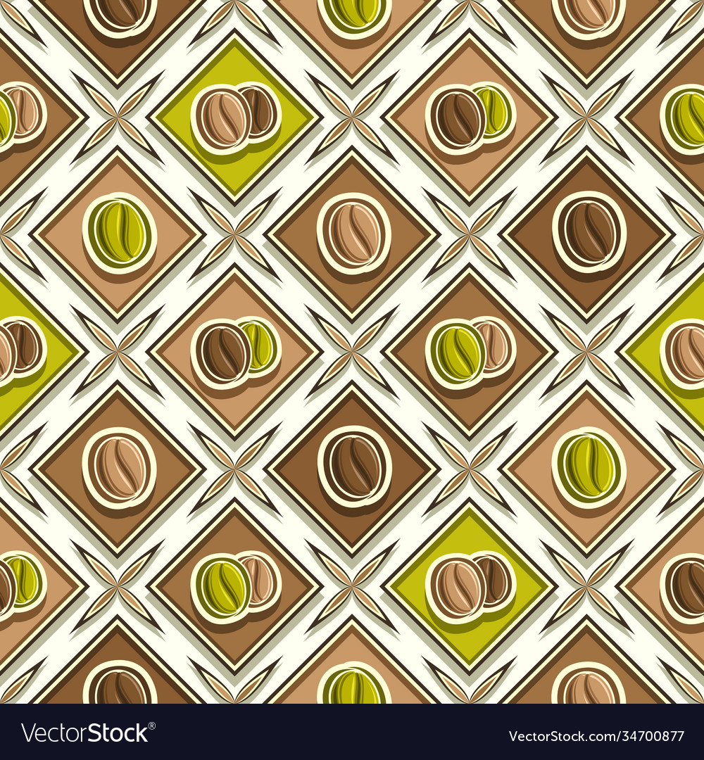 Coffee seamless pattern Royalty Free Vector Image