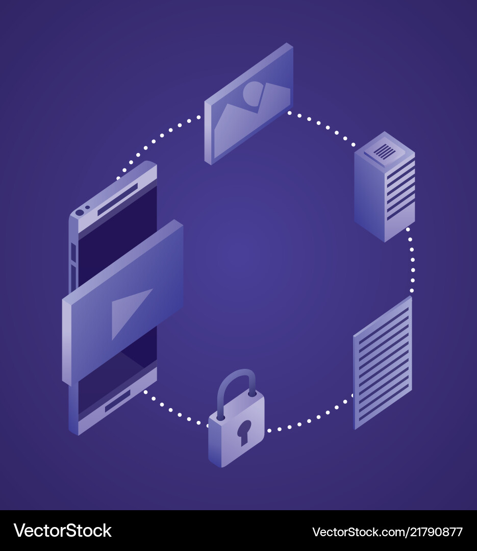 Data network concept Royalty Free Vector Image