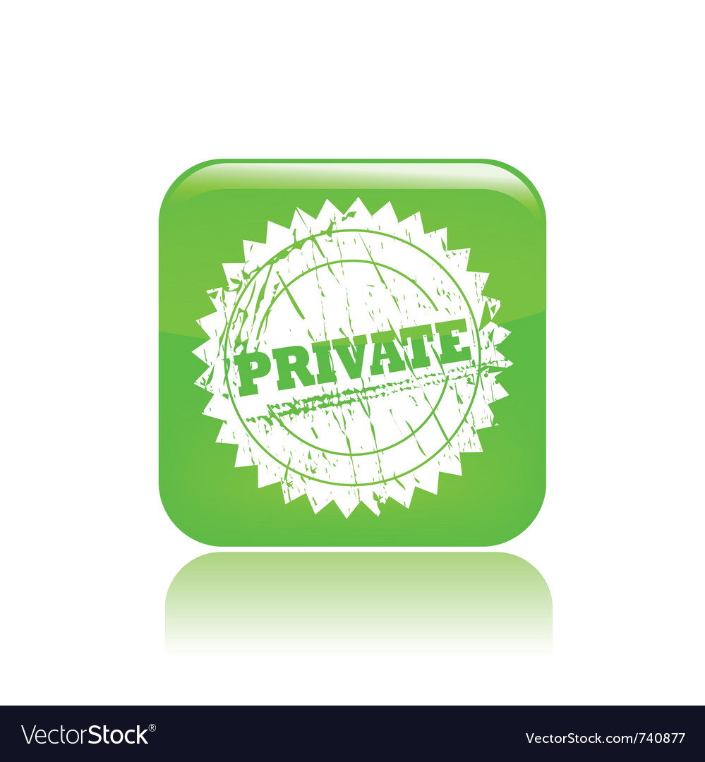 Private icon Royalty Free Vector Image - VectorStock