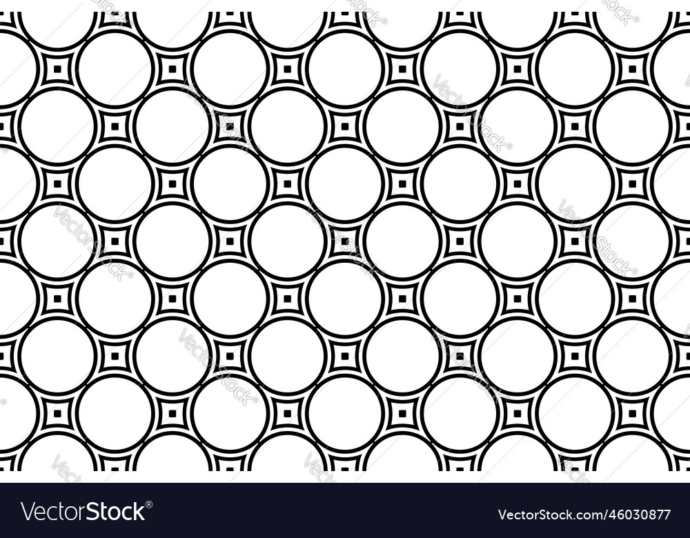 Seamless circles pattern Royalty Free Vector Image