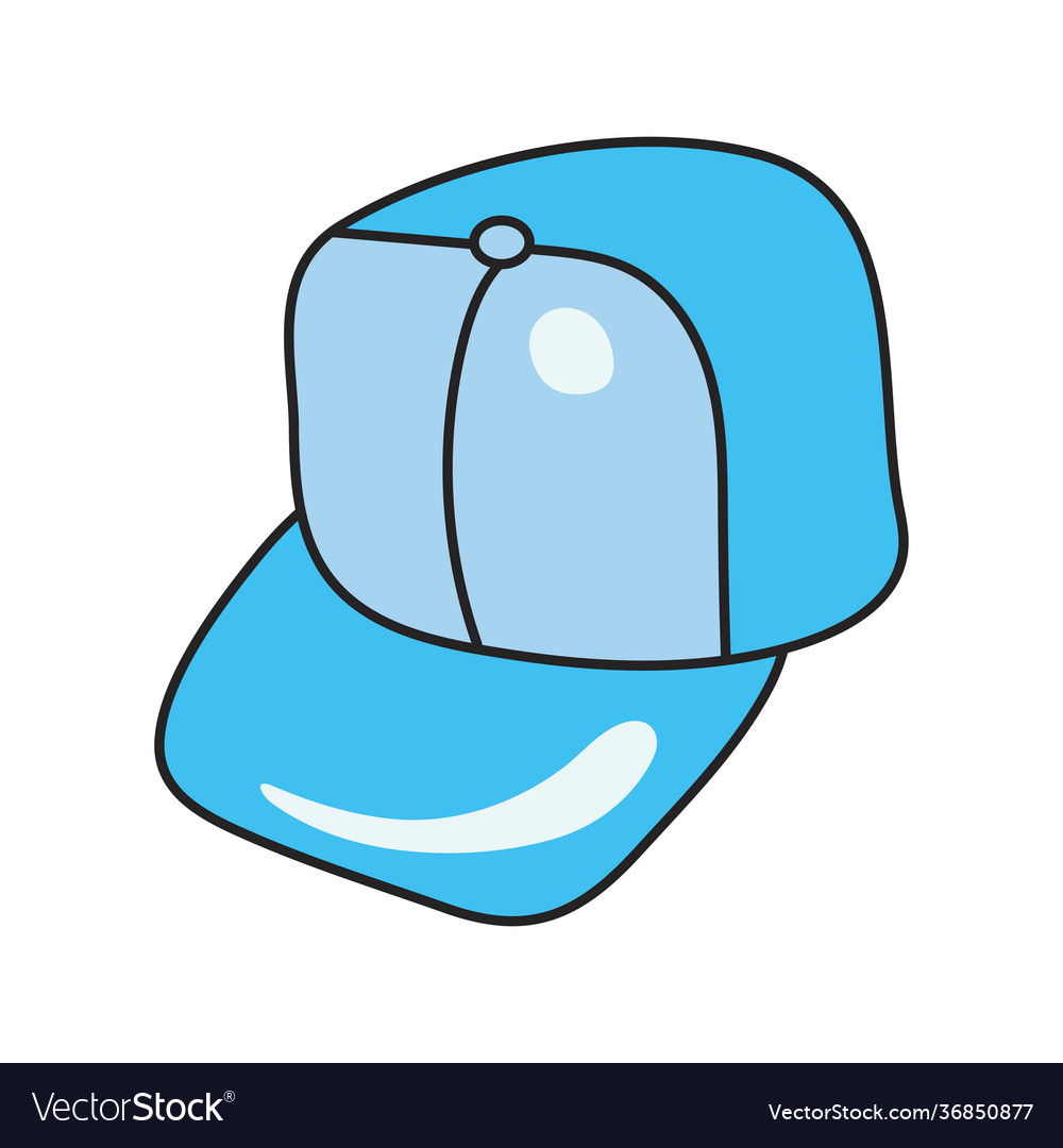 Young cap accessory Royalty Free Vector Image - VectorStock
