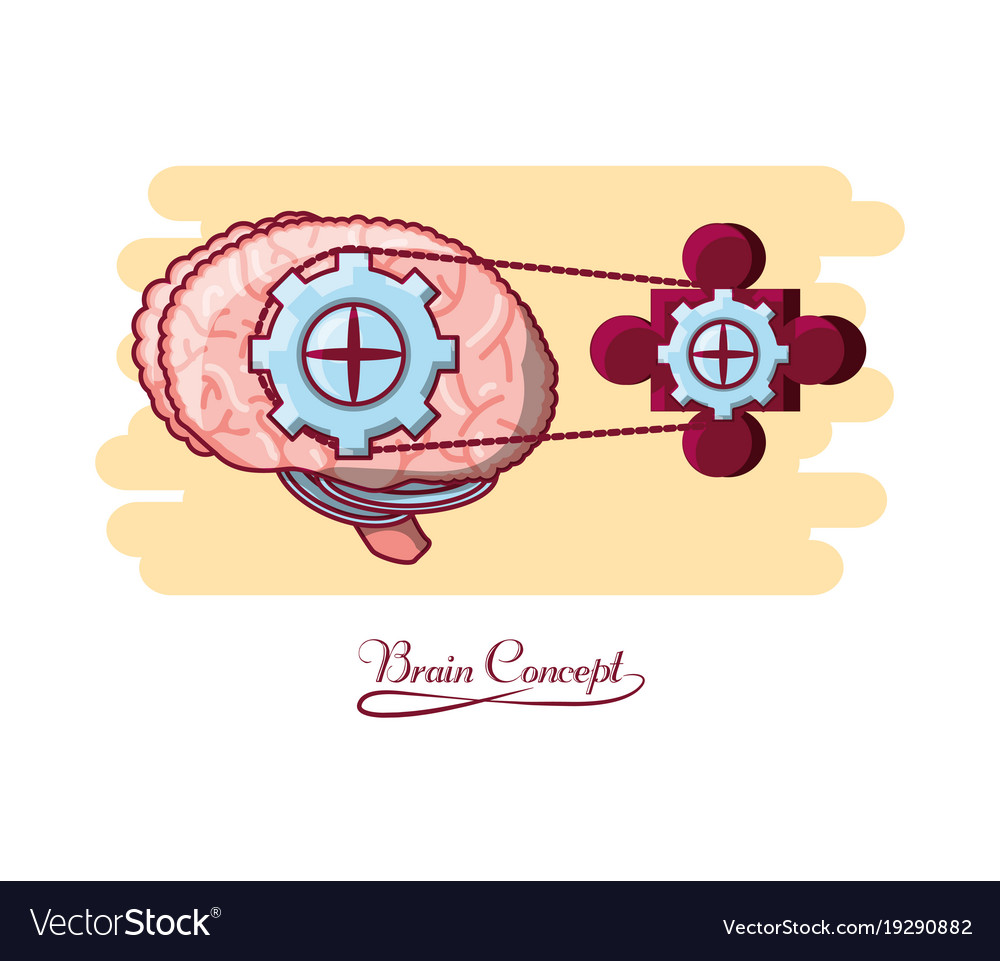 Brain concept design Royalty Free Vector Image