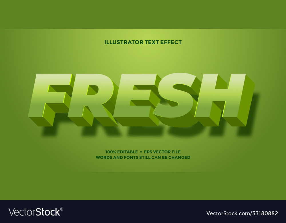 Editable text style effect typography template Vector Image Editable text style effect typography template Vector Image