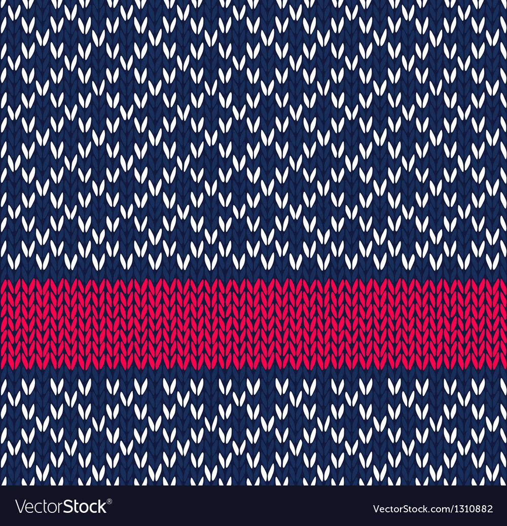Knitted pattern Royalty Free Vector Image - VectorStock