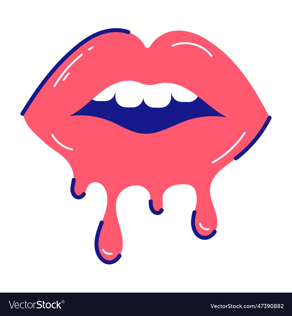 Lips art Royalty Free Vector Image - VectorStock