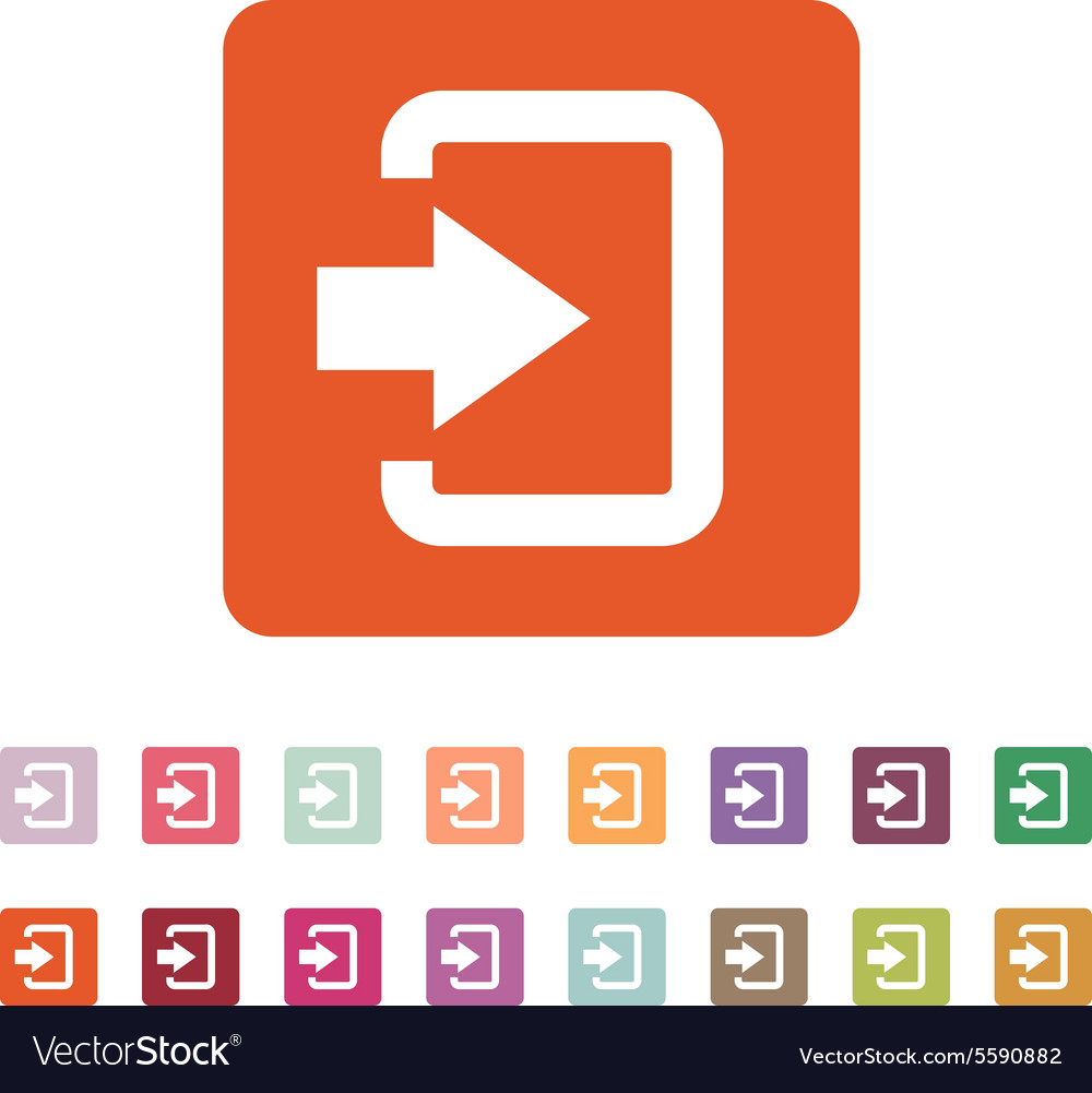 Login icon entry and input authorization Vector Image