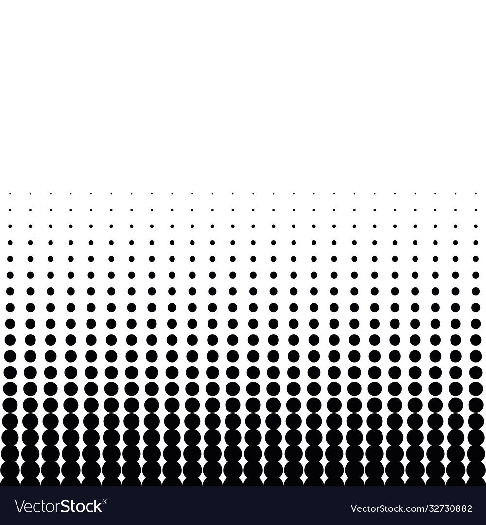 Monochrome Dotted Style Pattern Background Vector Image