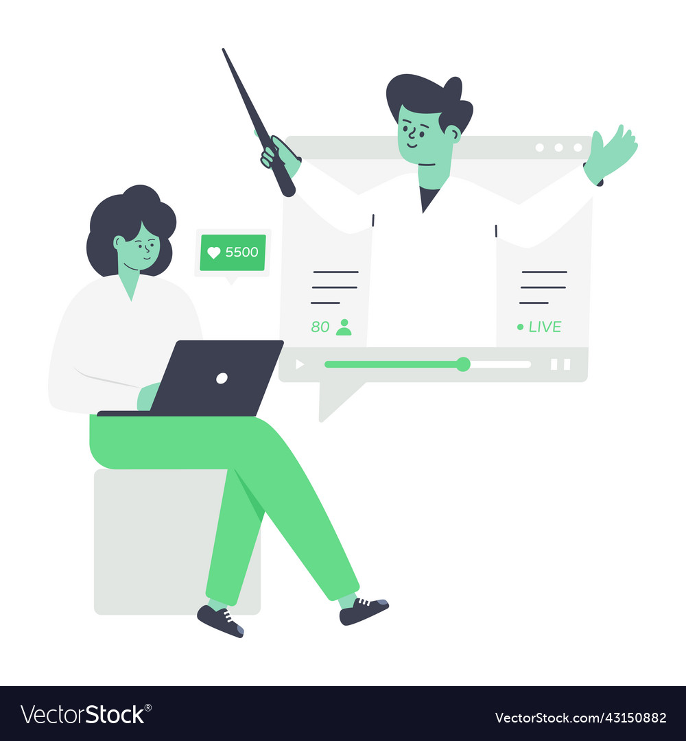 Online learning Royalty Free Vector Image - VectorStock