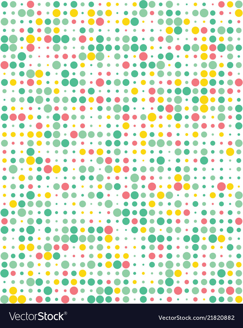 Pattern with colorful dots Royalty Free Vector Image